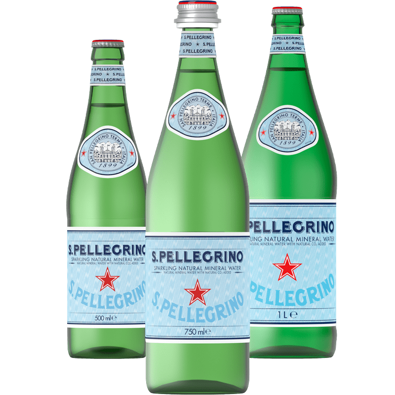 S.Pellegrino Sparkling Water Glass Bottles | Sanpellegrino