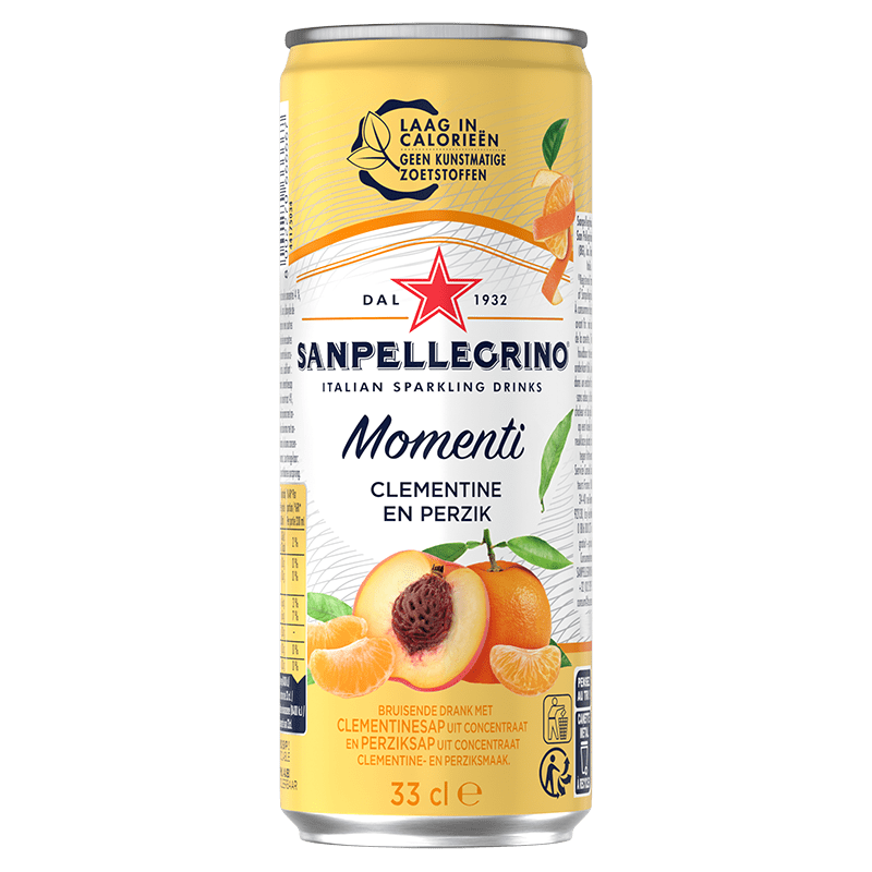 Clementine en Perzik Momenti Drank | Sanpellegrino® Fruitdranken