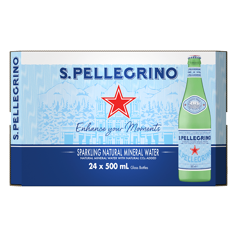 Agua S.Pellegrino: botella vidrio 500 ml | Sanpellegrino