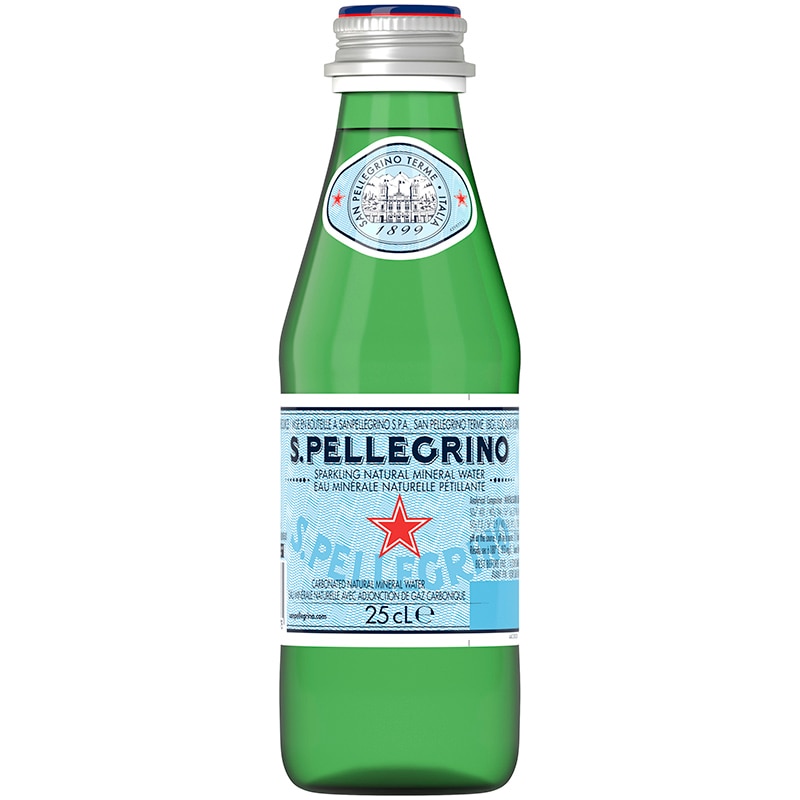 Bouteille d'eau pétillante en verre 25cl | Sanpellegrino
