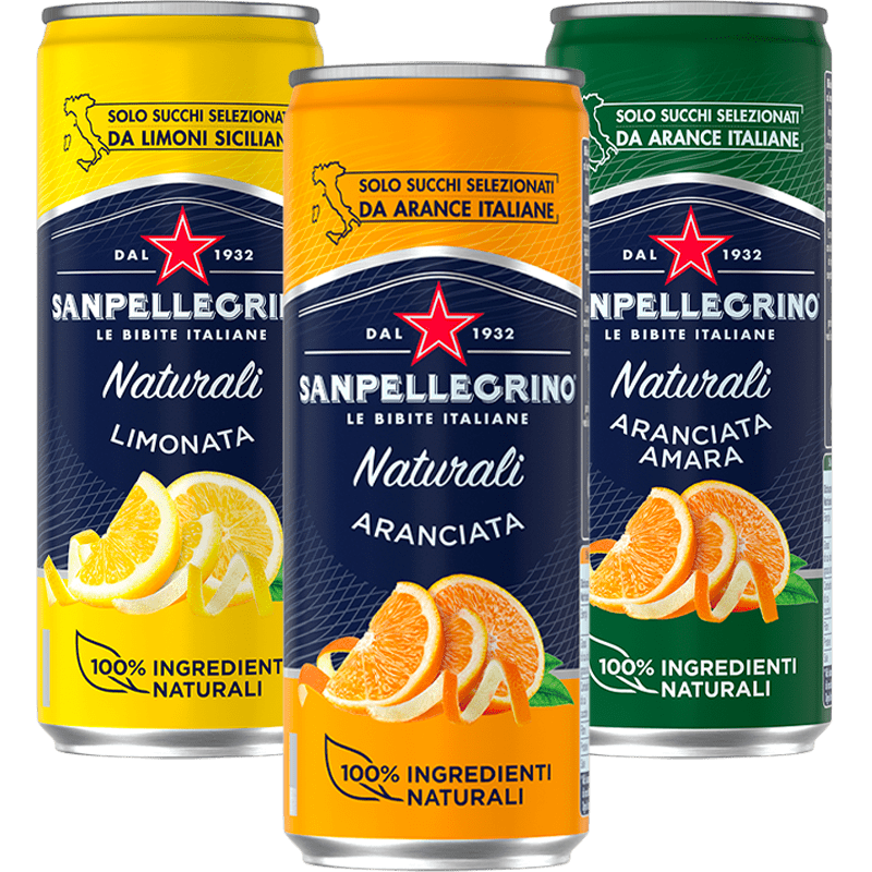 Bibite Naturali: Aranciata, Aranciata Amara, Limonata | Sanpellegrino