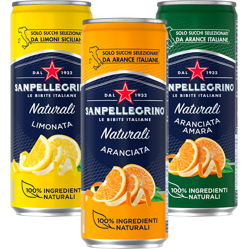 Bibite Naturali: Aranciata, Aranciata Amara, Limonata | Sanpellegrino