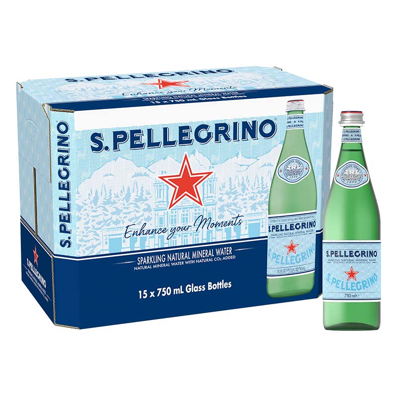 S.Pellegrino Water 750 ml Glass Bottle | Sanpellegrino