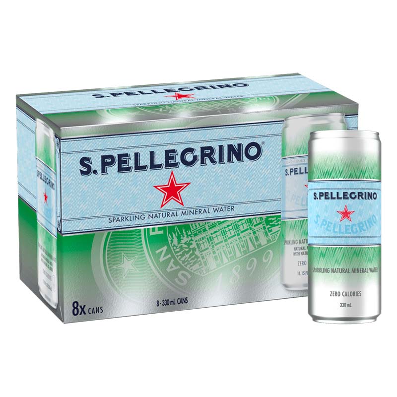 S.Pellegrino Water 330 ml Sleek Can | Sanpellegrino