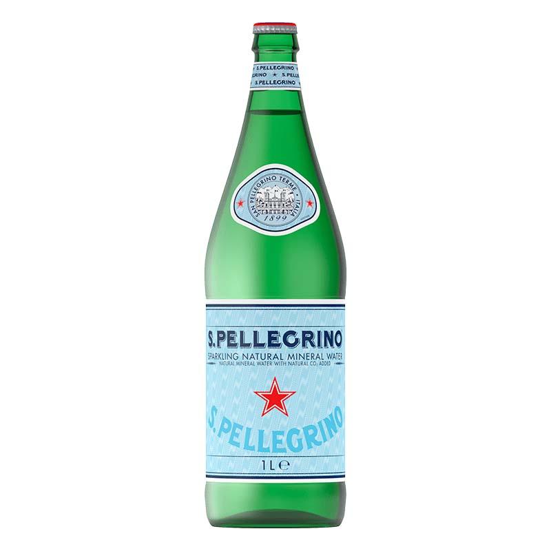S.Pellegrino Water 1 liter Glass Bottle | Sanpellegrino