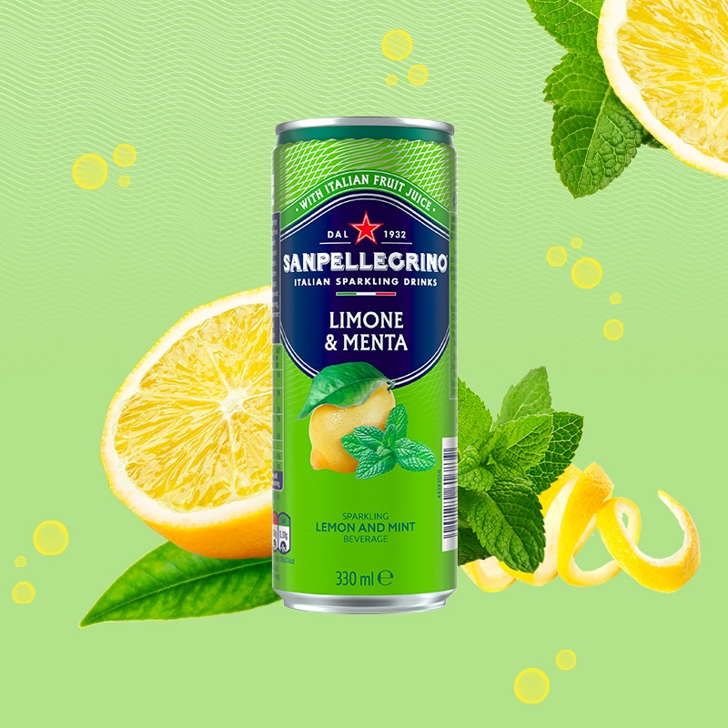 Sanpellegrino Limone Menta Lemon And Mint Drink Sanpellegrino