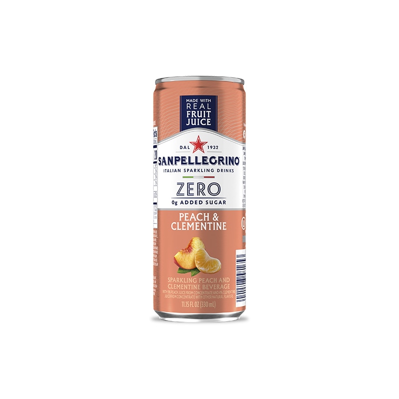 Sanpellegrino® Zero Grams Added Sugar Peach And Clementine Sanpellegrino