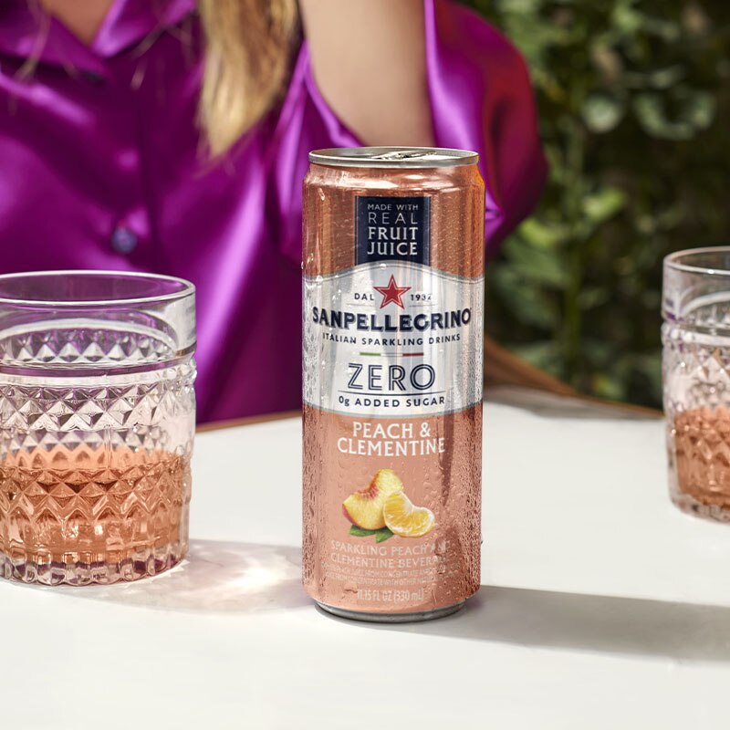 Sanpellegrino® Zero Grams Added Sugar Peach And Clementine Sanpellegrino