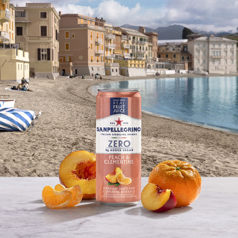 Sanpellegrino® Zero Grams Added Sugar Peach & Clementine | Sanpellegrino
