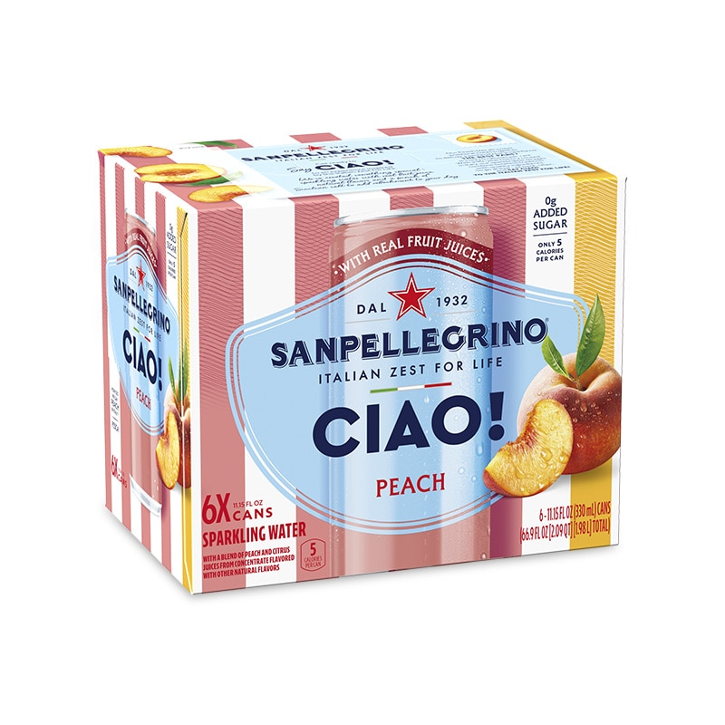 Sanpellegrino CIAO! Peach Flavored Sparkling Water