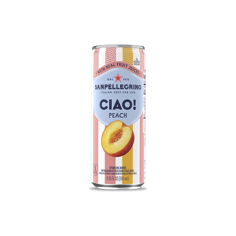 Sanpellegrino CIAO! Peach Flavored Sparkling Water